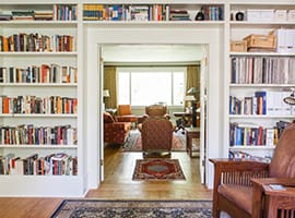 Custom Built In Library Renovation - Final Cut Creations